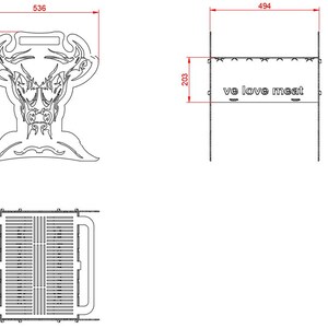 Bull Fire Pit, DXF File Plasma, Laser Cutting. DIY Metalwork. Ready ...