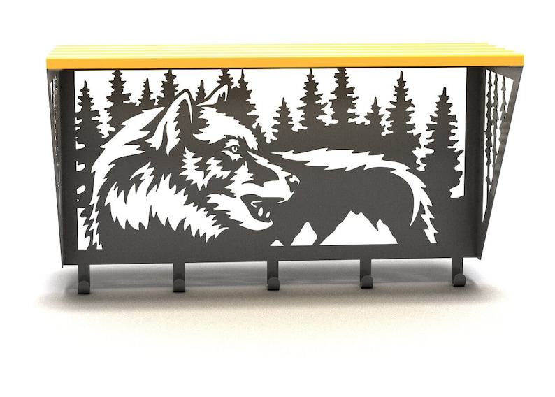 Hanger. Slots for Bending, Production Without Welding. DXF File Plasma ...