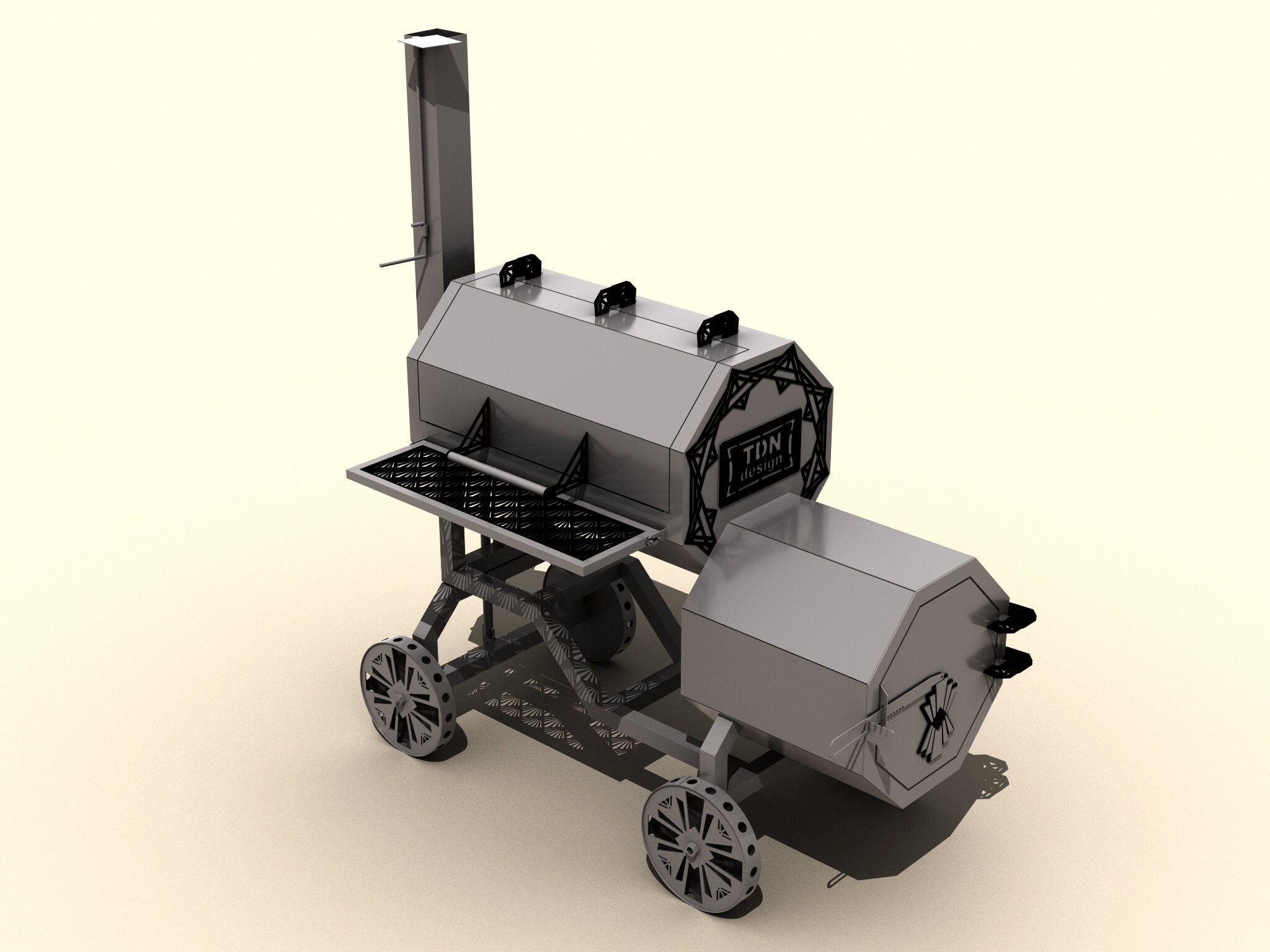Smoker 2. DIY Plan. A Set of DXF Files + Drawings for Assembly. DXF ...