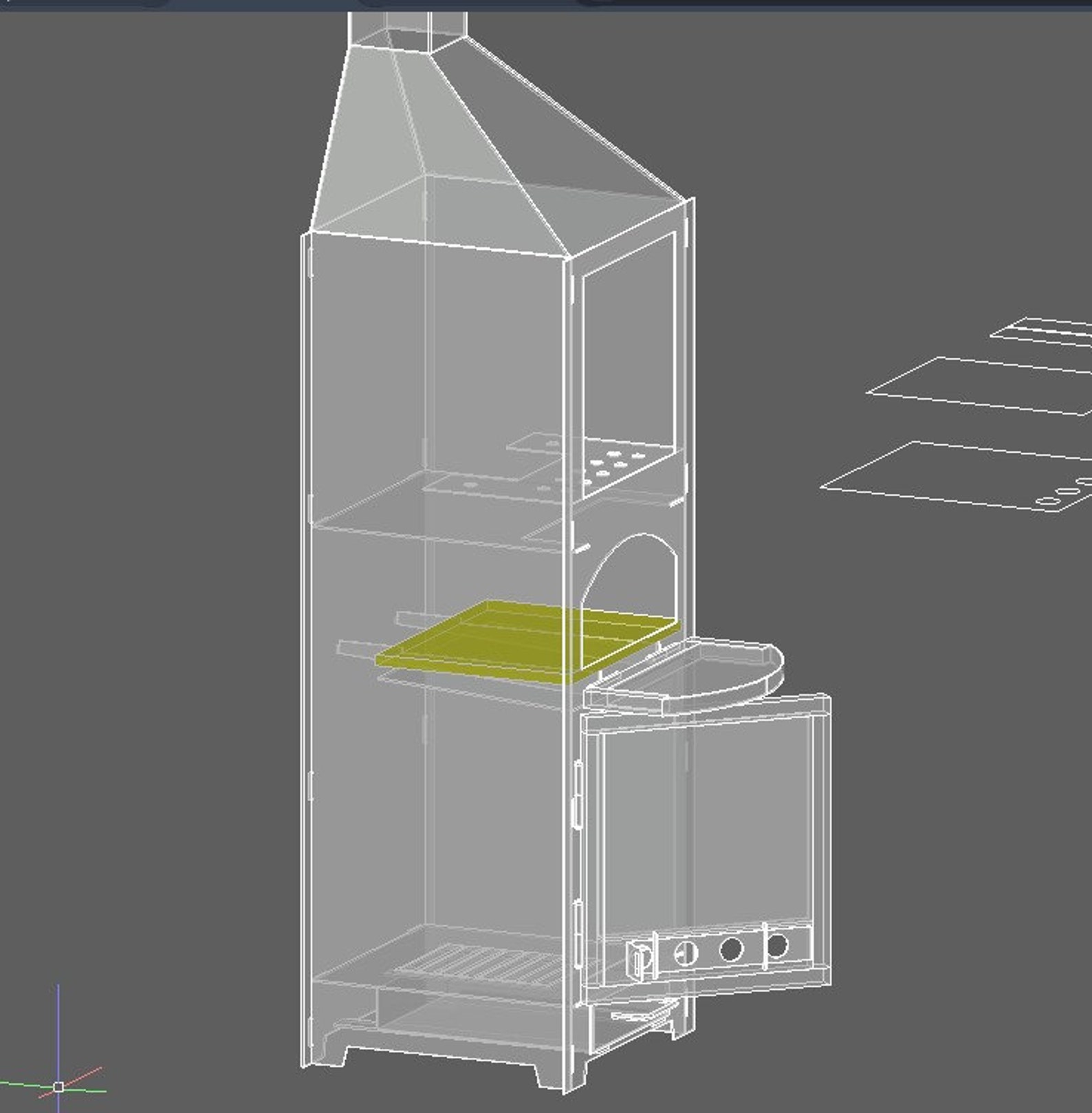 Universal Oven (grill, Pizza, Smoker). DIY Plan. A Set of DXF Files ...