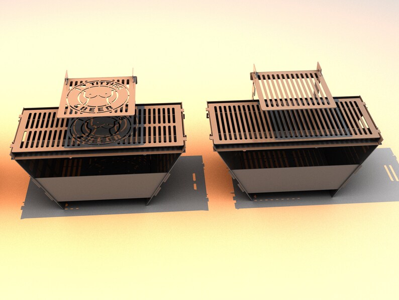 Fire Pit Collapsible 4. DXF File Plasma, Laser Cutting. DIY Metalwork. Ready-made Files for ...