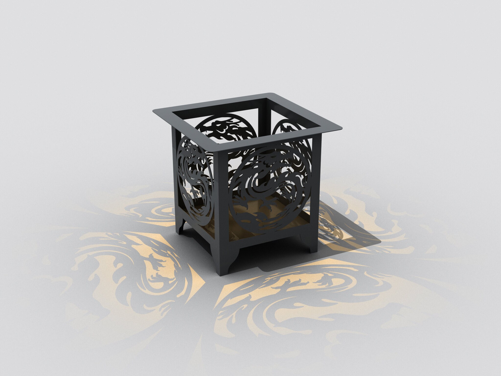 Fire Pit dragon. Digital Product. DXF File Plasma - Etsy