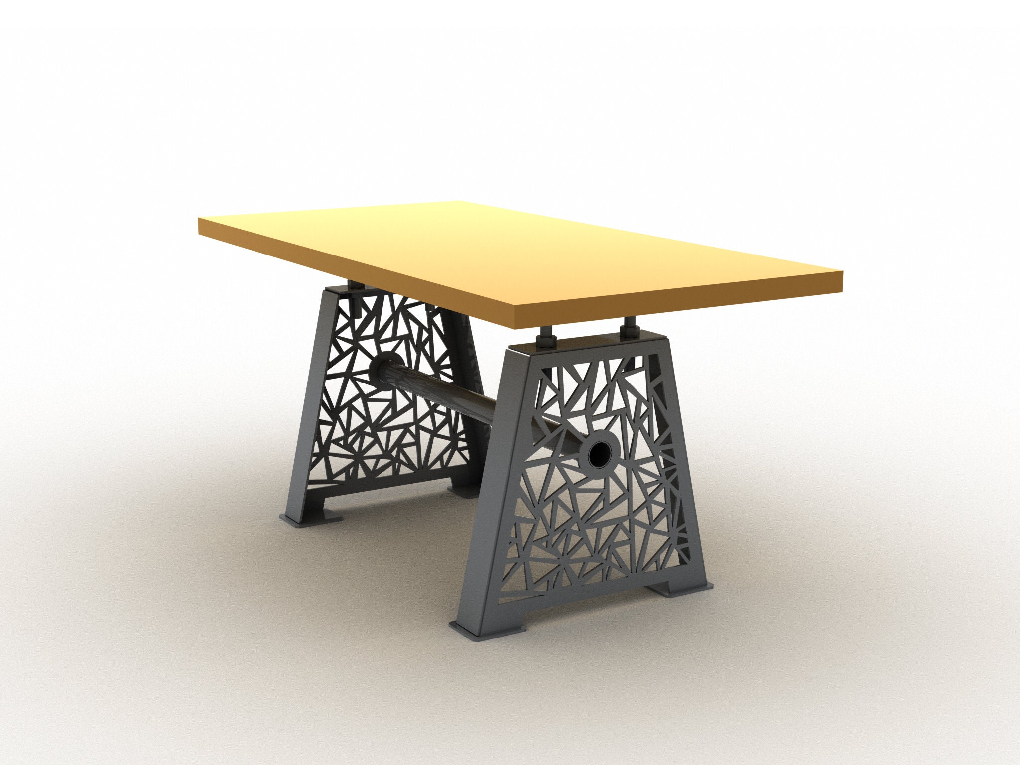 Table Loft Style. A Set of DXF Files and Drawings for Assem. A Digital ...