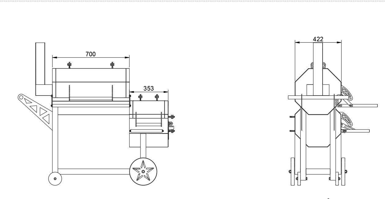 Smoker DIY Plan. A Set of DXF Files Drawings for Assembly. - Etsy Australia