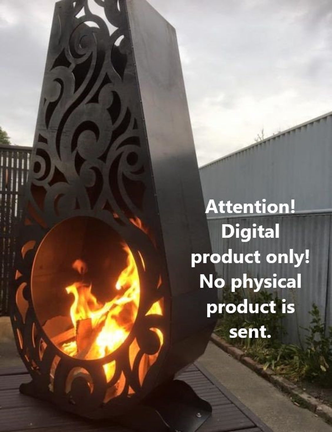 Garden Column Fire Pit, Three Size Options.dxf File Plasma, Laser ...