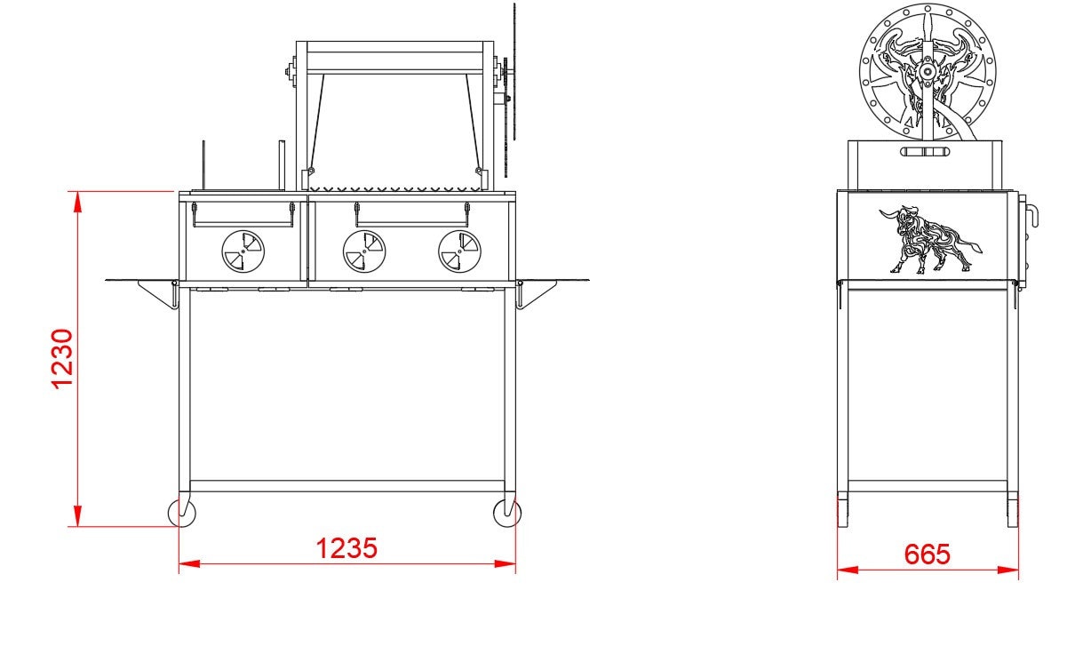 Santa Maria Grill. DIY Plan. A Set of DXF Files Drawings for Assembly ...