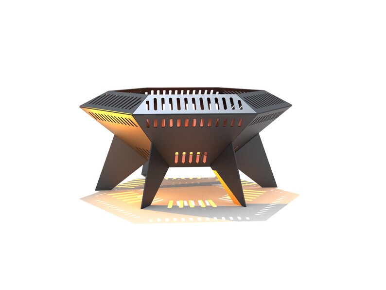 Fire Pit DXF File Plasma, Laser Cutting. DIY Metalwork. Ready-made ...