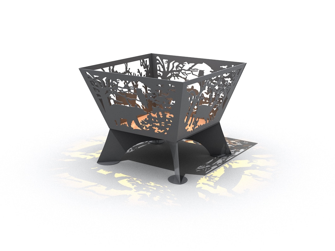 Fire Pit "nature 4". Digital Product. DXF File Plasma, Laser Cutting ...