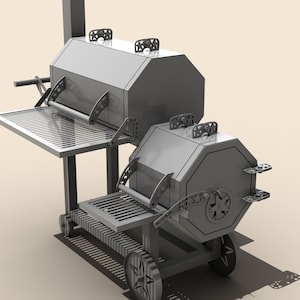 Smoker DIY Plan. A Set of DXF Files + Drawings for Assembly. DXF File ...