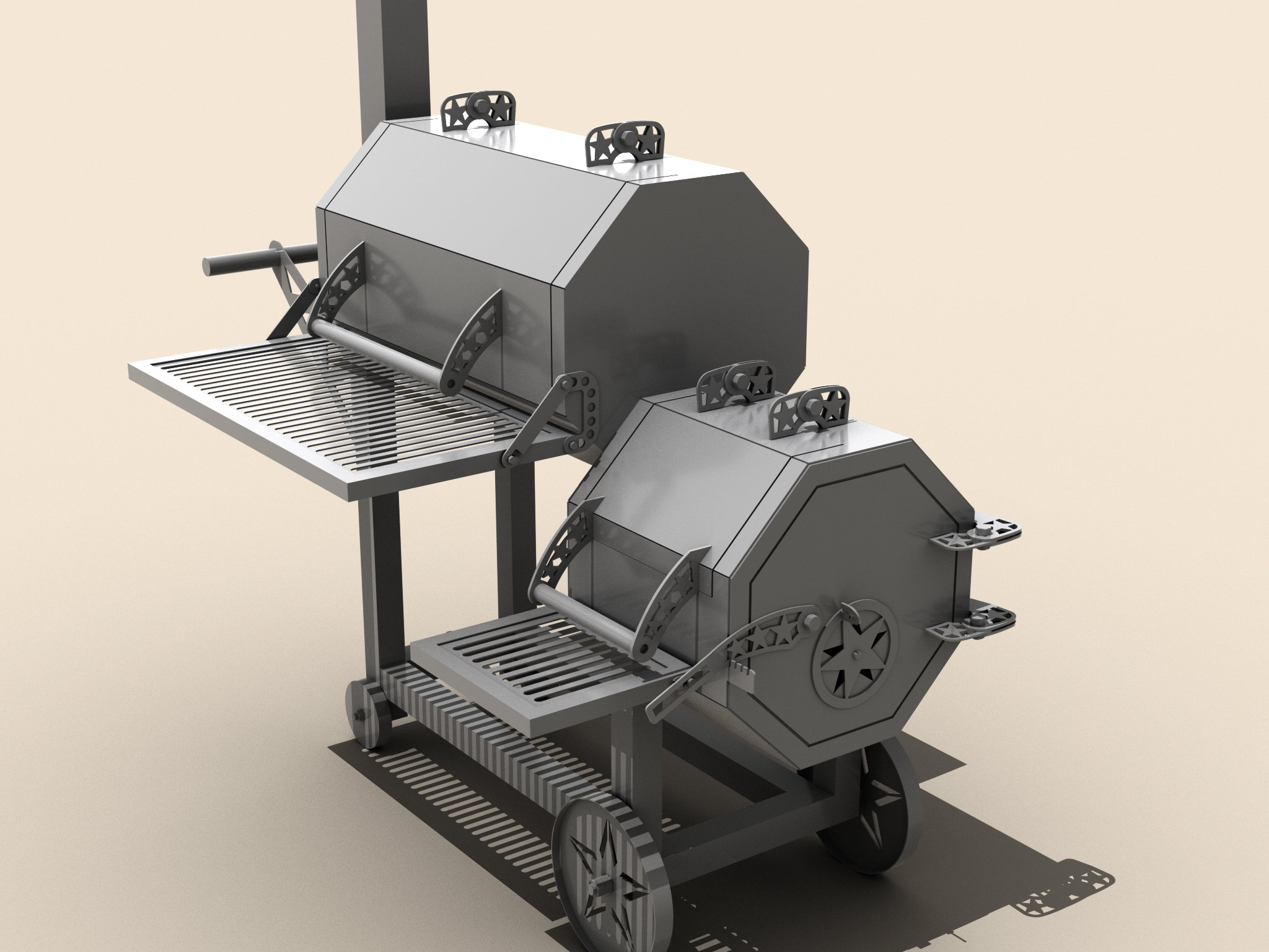 Smoker DIY Plan. A Set of DXF Files Drawings for Assembly. - Etsy Australia