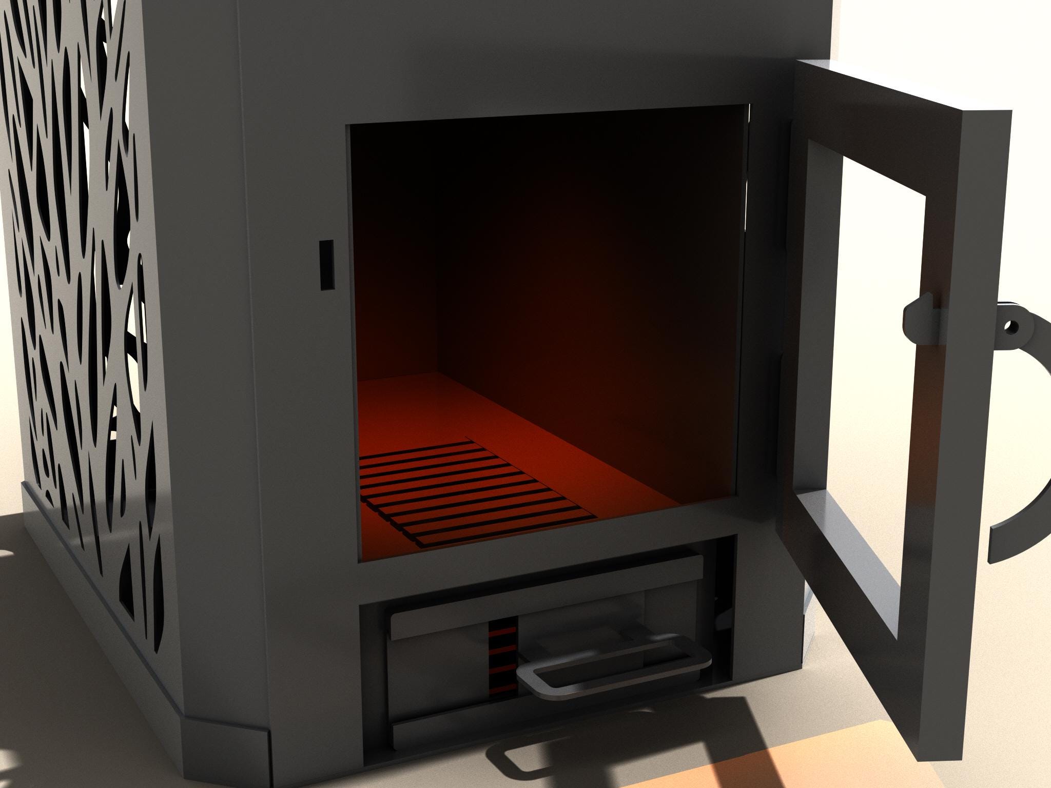 Sauna Stove DIY Plan. A Set of DXF Files + Drawings for Assembly. DXF ...
