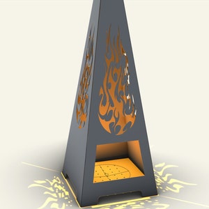 Garden Fire Pit. Two Options. Welding and Collapsible. DXF File Plasma ...