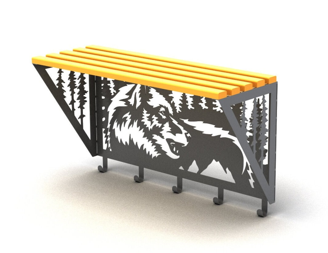 Hanger. Slots for Bending, Production Without Welding. DXF File Plasma ...