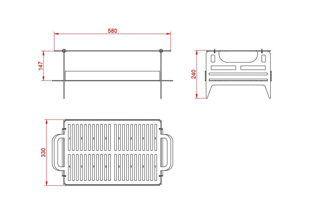 Flatpack Grill. Fire Pit DXF File Plasma, Laser Cutting. DIY Metalwork. Ready-made Files for ...