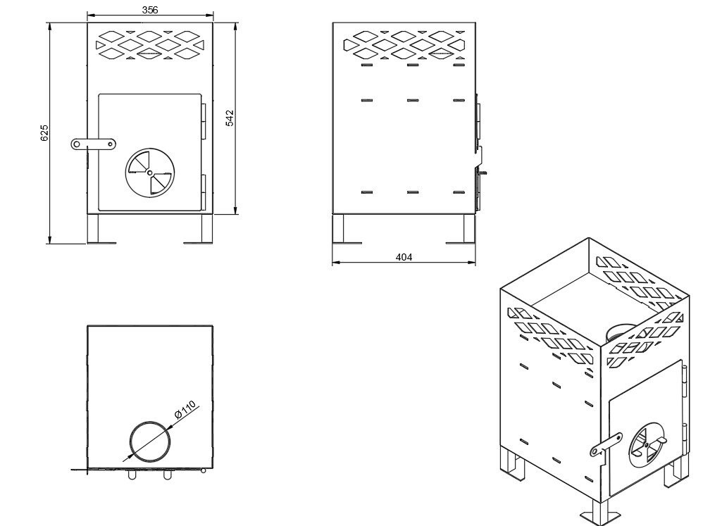 Wood Stove. the DXF File is Ready for Cutting. A Digital - Etsy