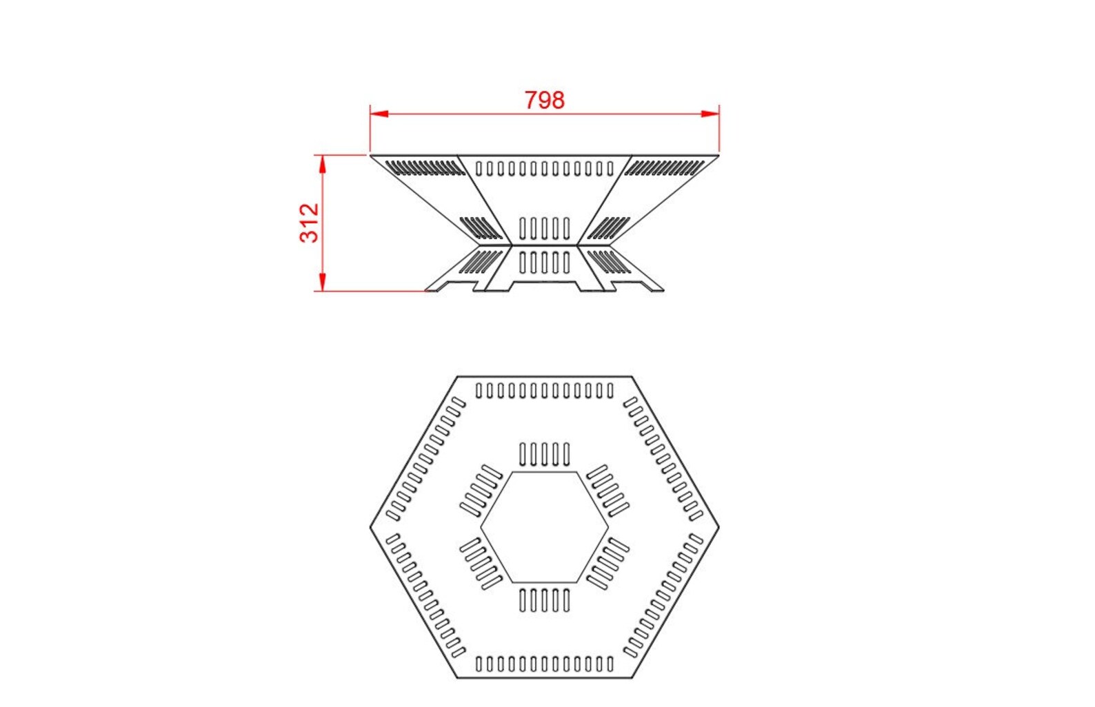 Fire Pit DXF File Plasma, Laser Cutting. DIY Metalwork. Ready-made ...