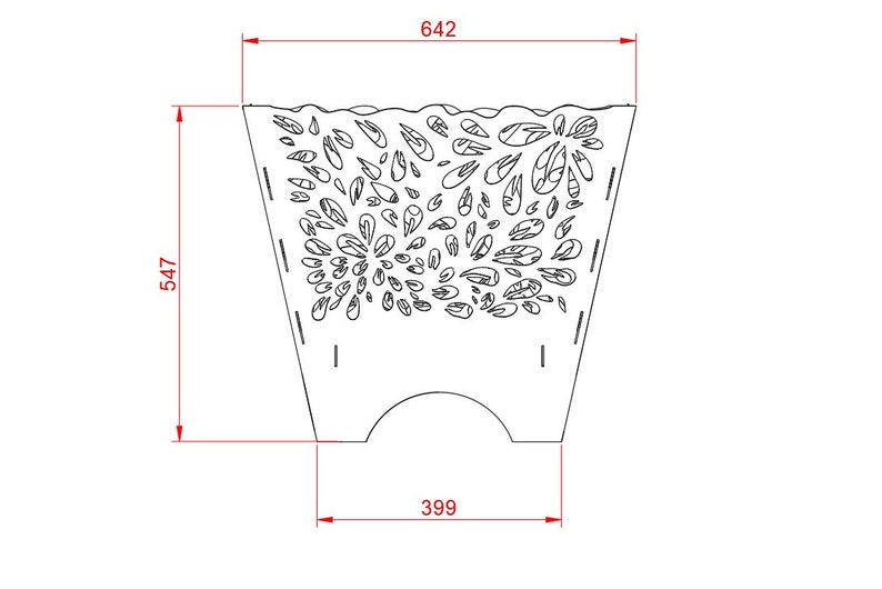 Fire Pit Collapsible "flowers". Digital Product. DXF File Plasma, Laser ...