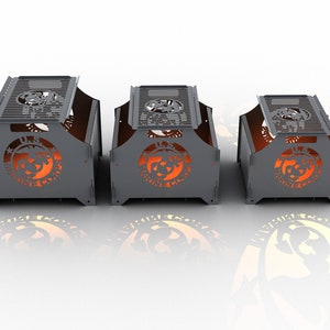 Fire Pit "usmc". 3 Different Sizes. DXF File Plasma, Laser Cutting. DIY ...