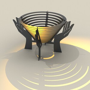 Garden Fire Pit, DXF File Plasma, Laser Cutting. DIY Metalwork. Ready ...