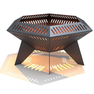 Fire Pit DXF File Plasma, Laser Cutting. DIY Metalwork. Ready-made ...