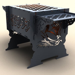 Hunter Collapsible Grill, DXF File Plasma, Laser Cutting. DIY Metalwork ...