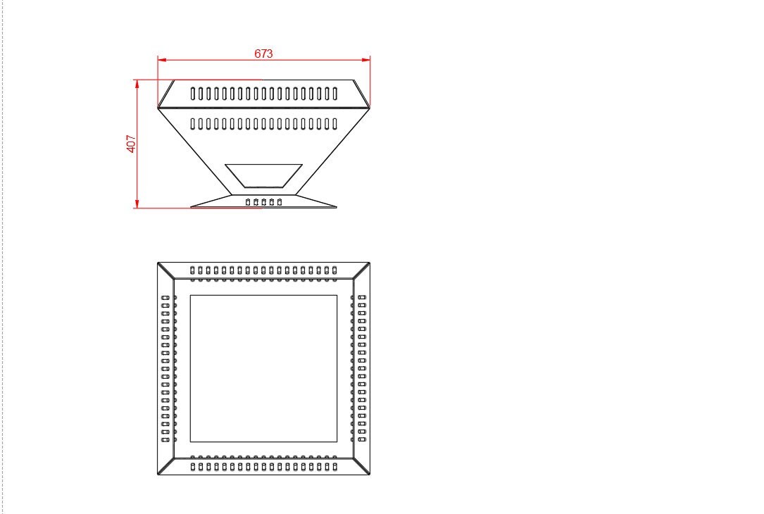 Fire Pit square DXF File Plasma Laser Cutting - Etsy