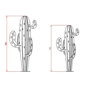 Garden Decor "cactus". Cutting File DXF Plasma, Laser. - Etsy