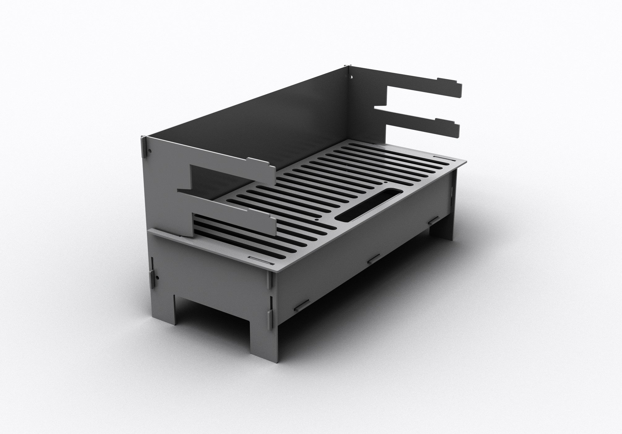 Collapsible Camping Grill. DXF File Plasma Cutting. Digital - Etsy