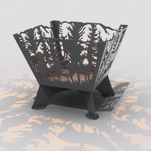 Fire Pit "nature 3". Digital Product. DXF File Plasma, Laser Cutting ...