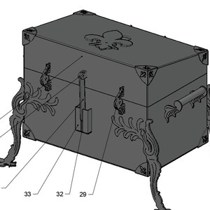 Garden Grill in Retro Style. DXF File Plasma Cutting Folding Pizza Oven ...