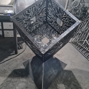 Fire Pit "cube". DXF File Plasma, Laser Cutting. DIY Metalwork. Ready ...