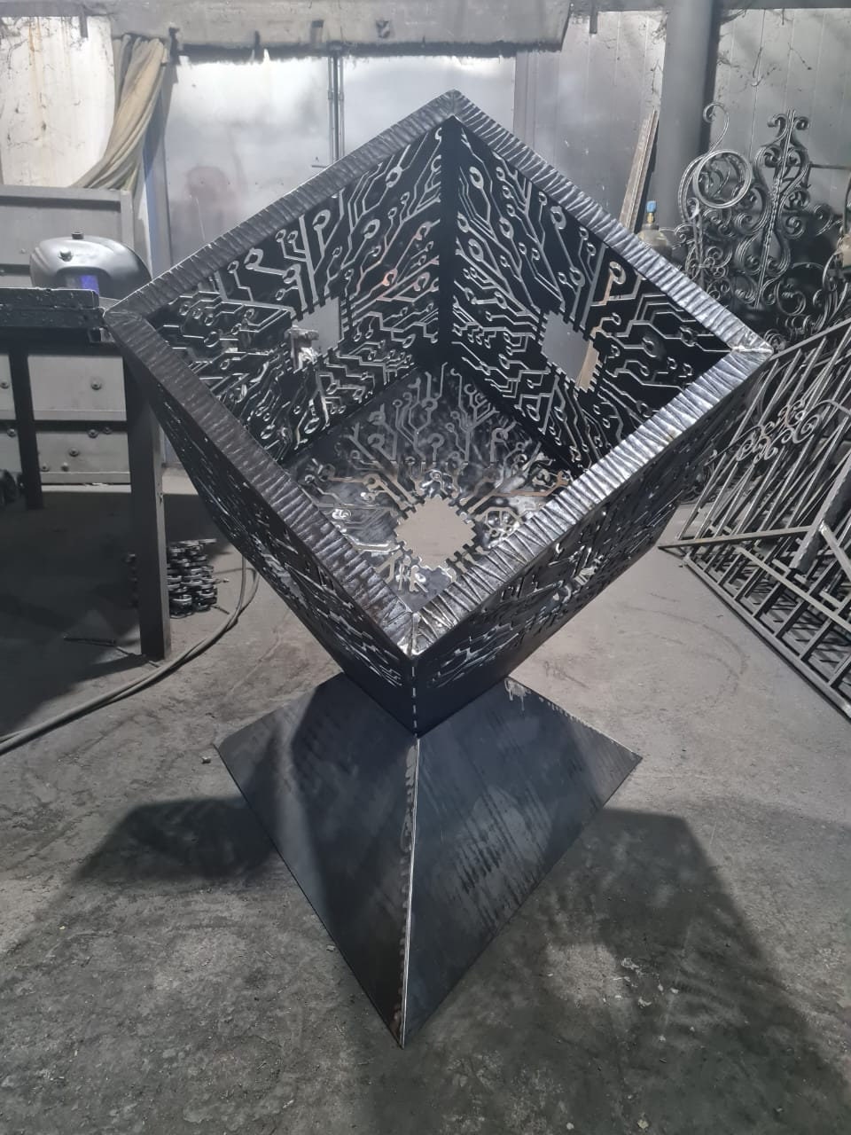 Fire Pit cube. DXF File Plasma, Laser Cutting. DIY Metalwork. Ready ...