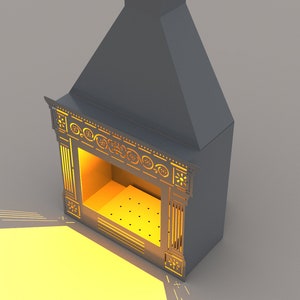 Garden Fireplace Fire Pit, DXF File Plasma, Laser Cutting. DIY ...
