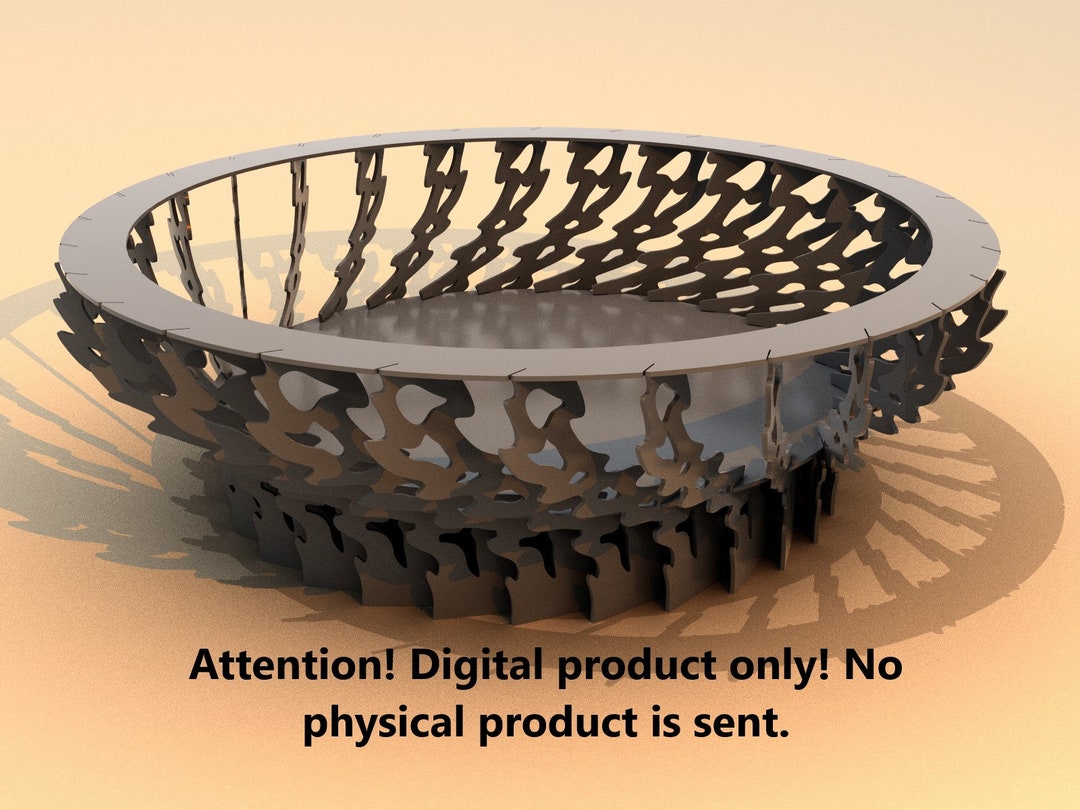 Fire Pit DXF Plan. Digital Product. DXF File Plasma, Laser Cutting. DIY ...