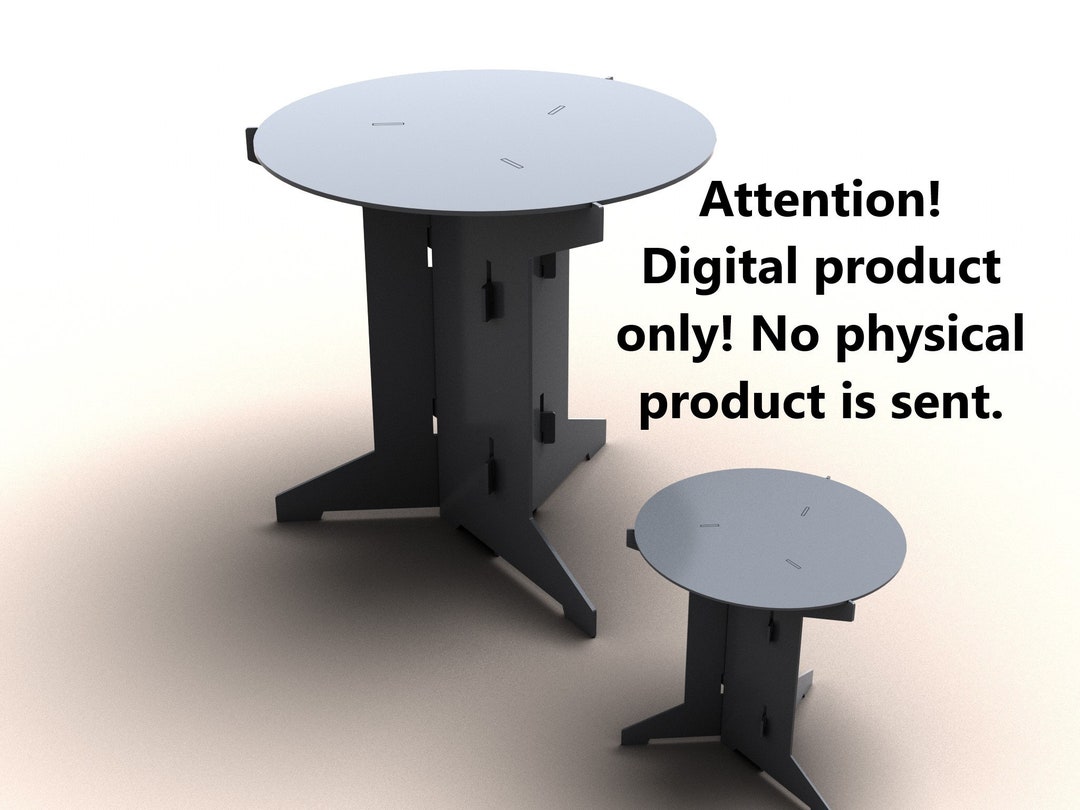 Folding Table and Chair for Camping. Digital Product. DXF File Plasma ...