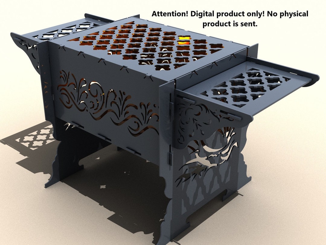 Hunter Collapsible Grill, DXF File Plasma, Laser Cutting. DIY Metalwork ...