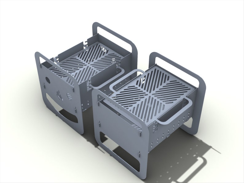 Fire Pit 450mmх520mm Collapsible Grill DXF File Plasma - Etsy