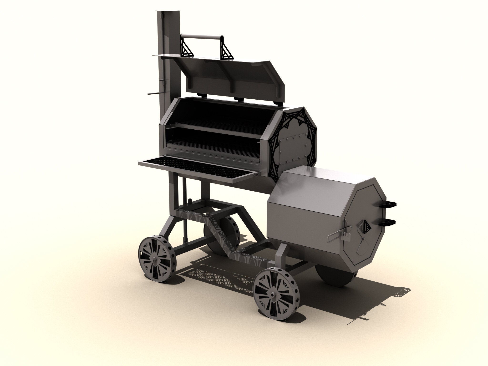 Smoker 2. DIY Plan. A Set of DXF Files Drawings for - Etsy Canada