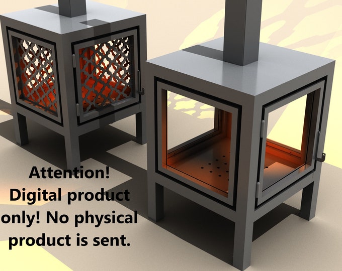 Large Garden Column Fire Pit DXF File Plasma, Laser Cutting. DIY ...