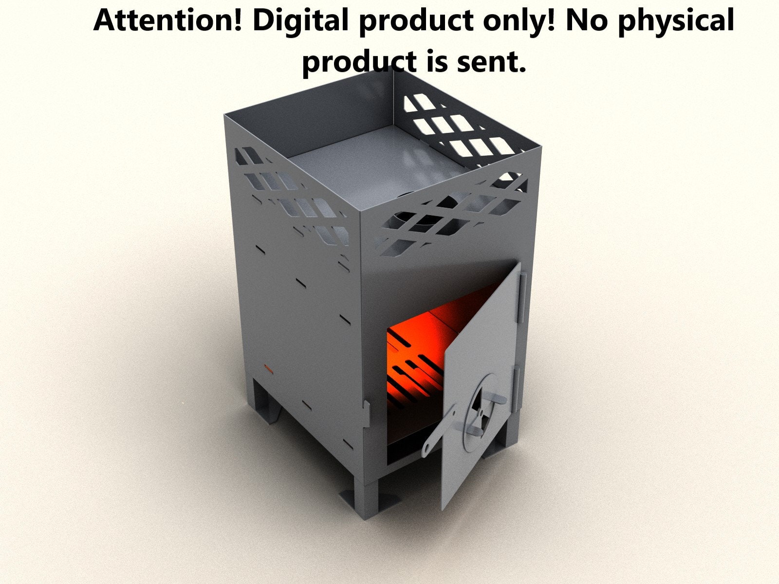 Wood Stove. the DXF File is Ready for Cutting. A Digital - Etsy