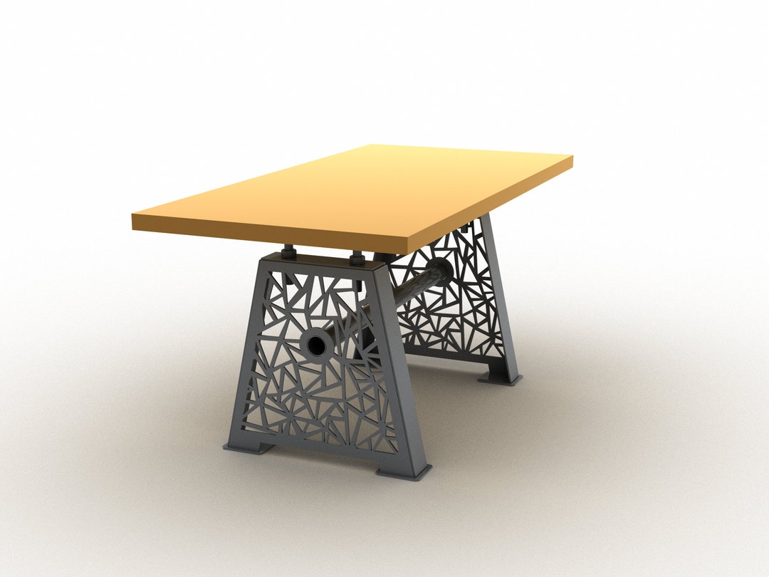 Table Loft Style. A Set of DXF Files and Drawings for Assem. A Digital ...