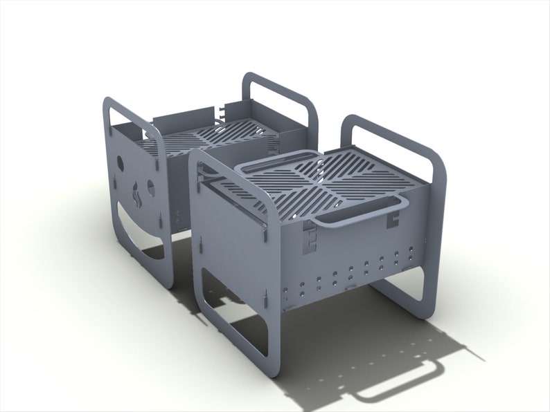 Fire Pit 450mmх520mm Collapsible Grill DXF File Plasma - Etsy