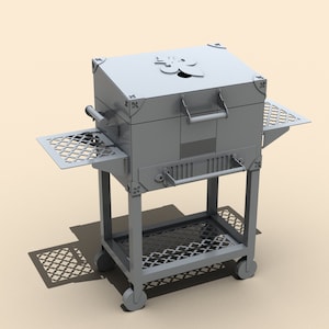 Garden Grill in Retro Style 2. DIY Plan. A Set of DXF Files + Drawings ...