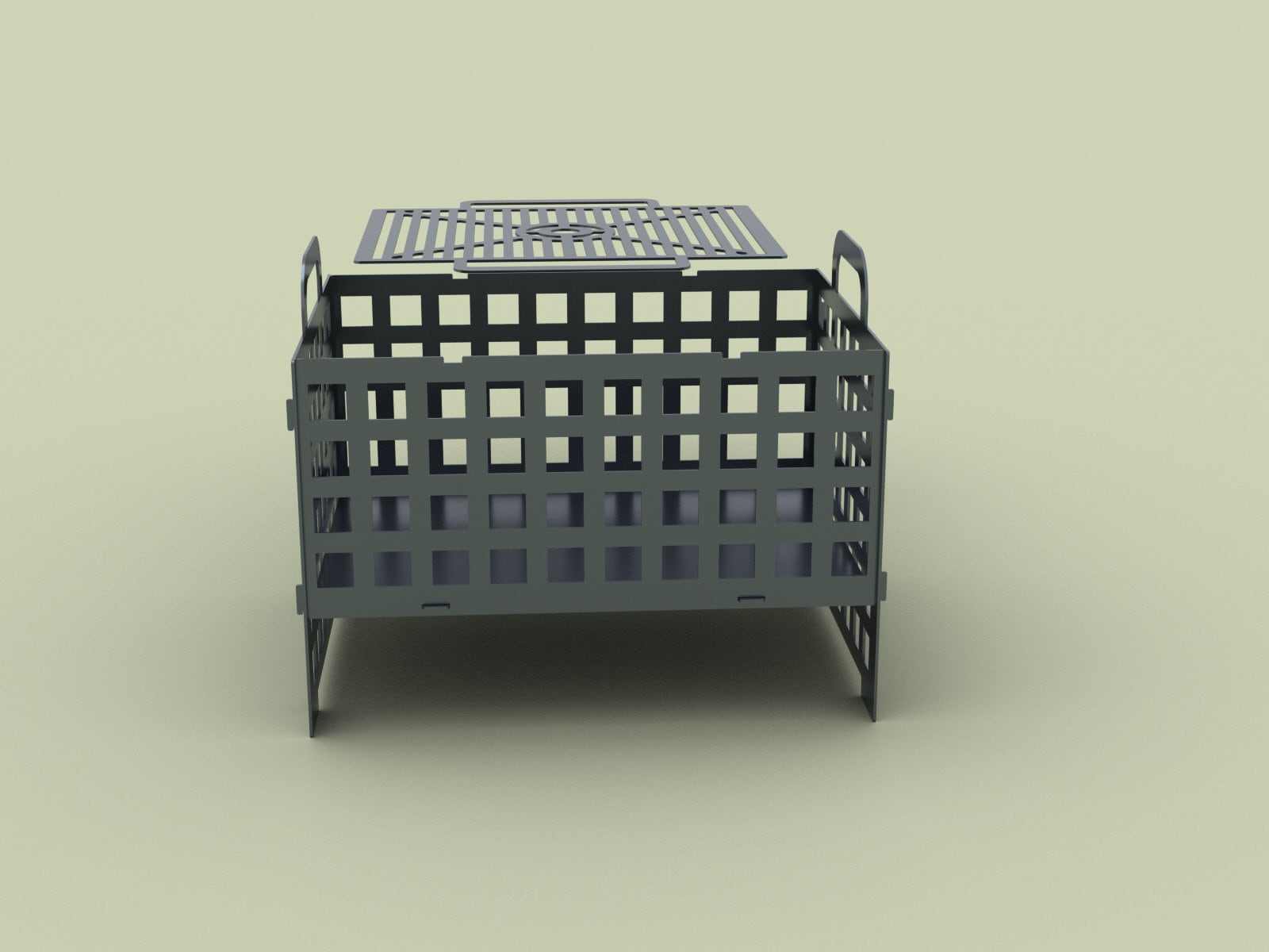 Fire Pit cage Collapsible DXF File Plasma Laser - Etsy