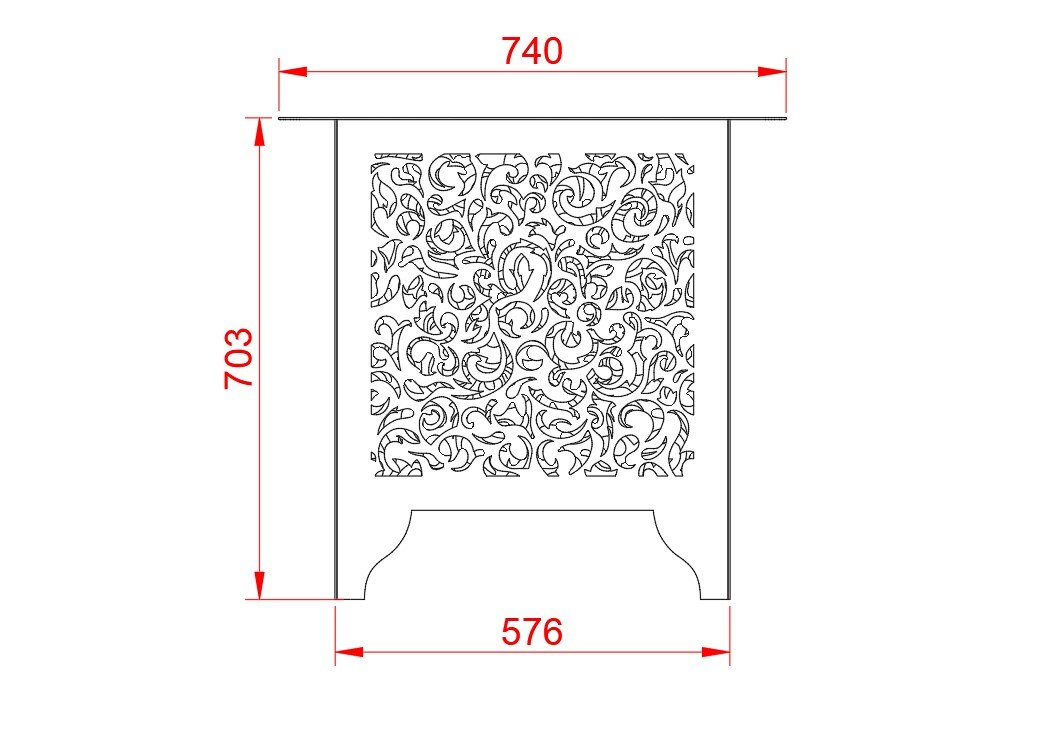 Fire Pit classic DXF File Plasma Laser Cutting - Etsy