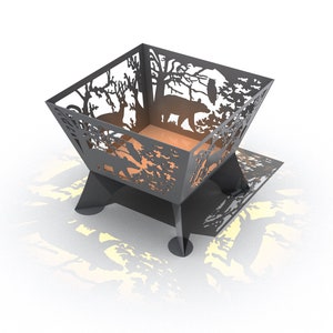Fire Pit "nature 4". Digital Product. DXF File Plasma, Laser Cutting ...