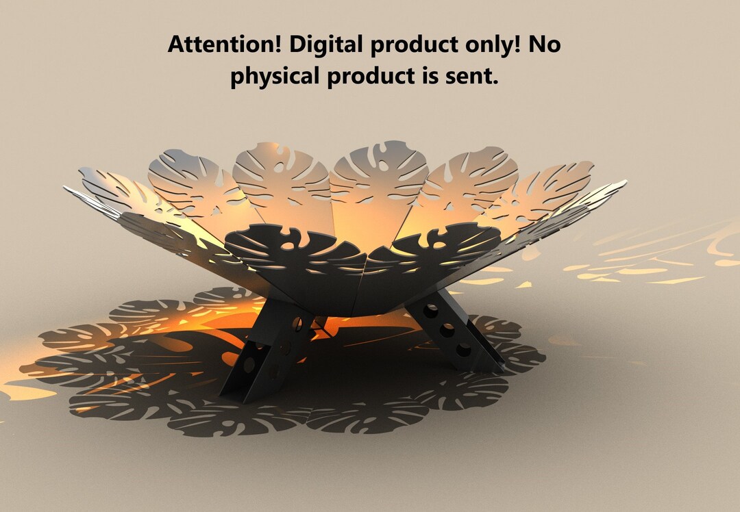 Fire Pit "palm Leaves". DXF File Plasma, Laser Cutting. DIY Metalwork ...