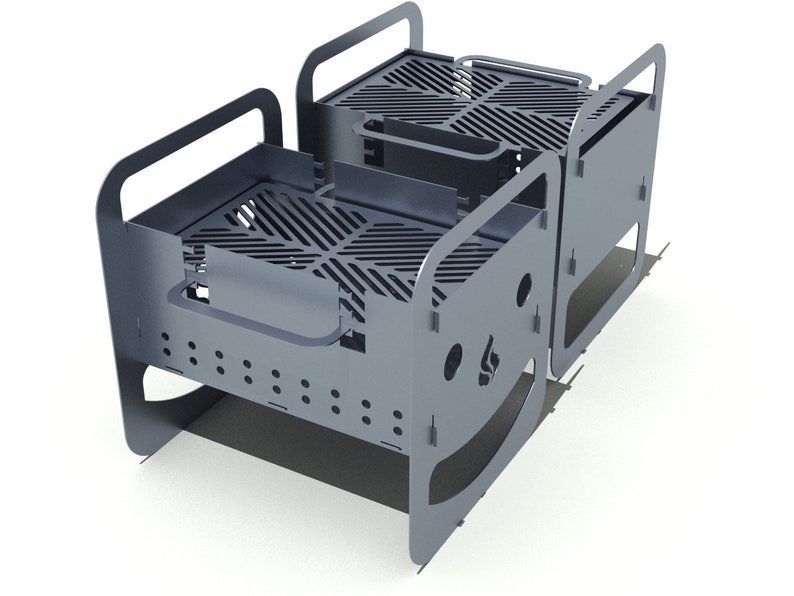 Fire Pit 450mmх520mm Collapsible Grill DXF File Plasma - Etsy