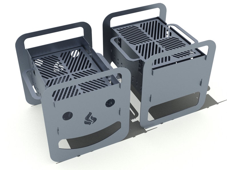 Fire Pit 450mmх520mm Collapsible Grill DXF File Plasma - Etsy