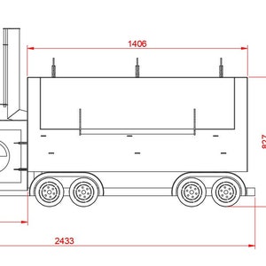Smoker Reverse Flow DIY Plan. A Set of DXF Files + Drawings for ...